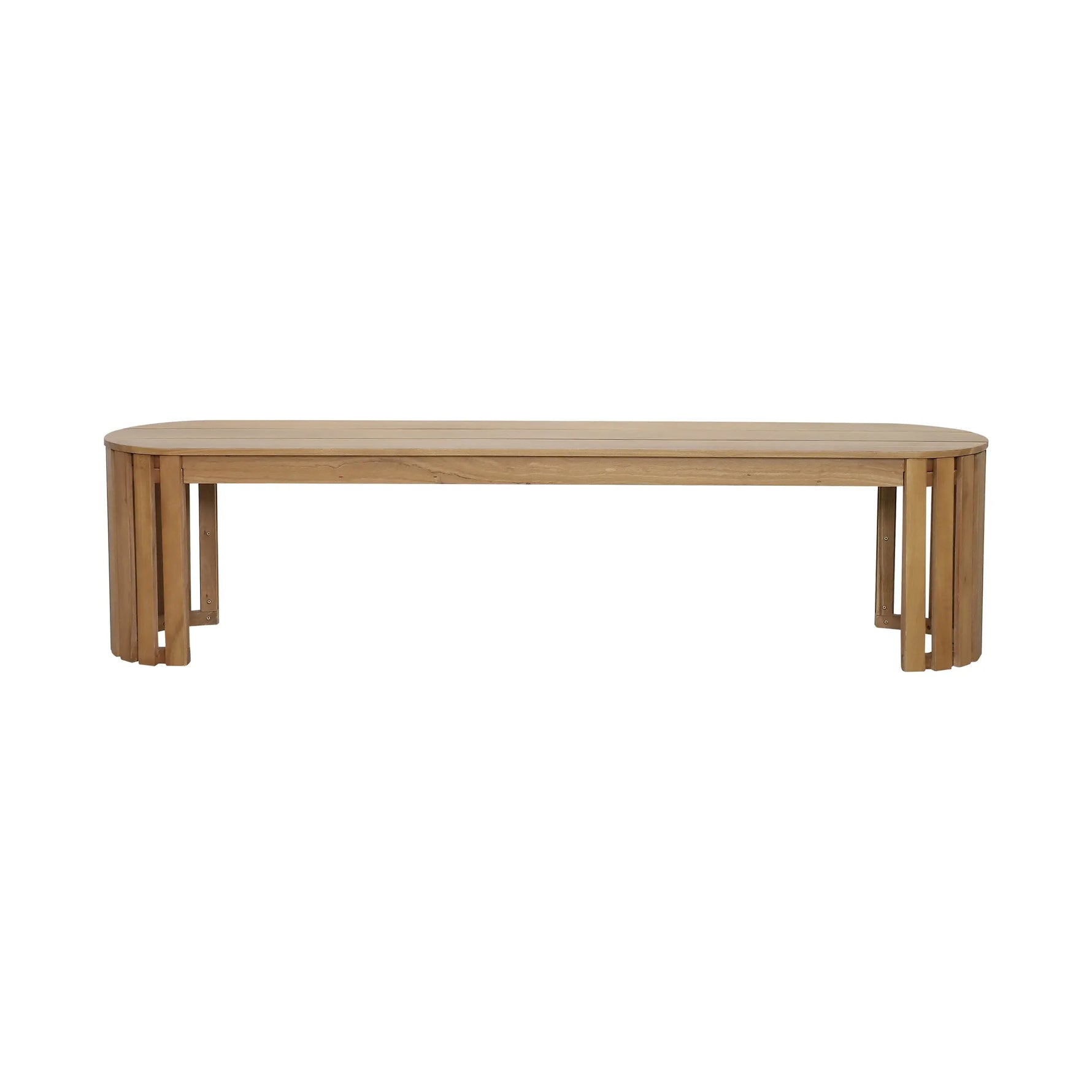 Banca Rectangular de Madera Teca Color blanco CLAY-55629-B - – CasaEaster