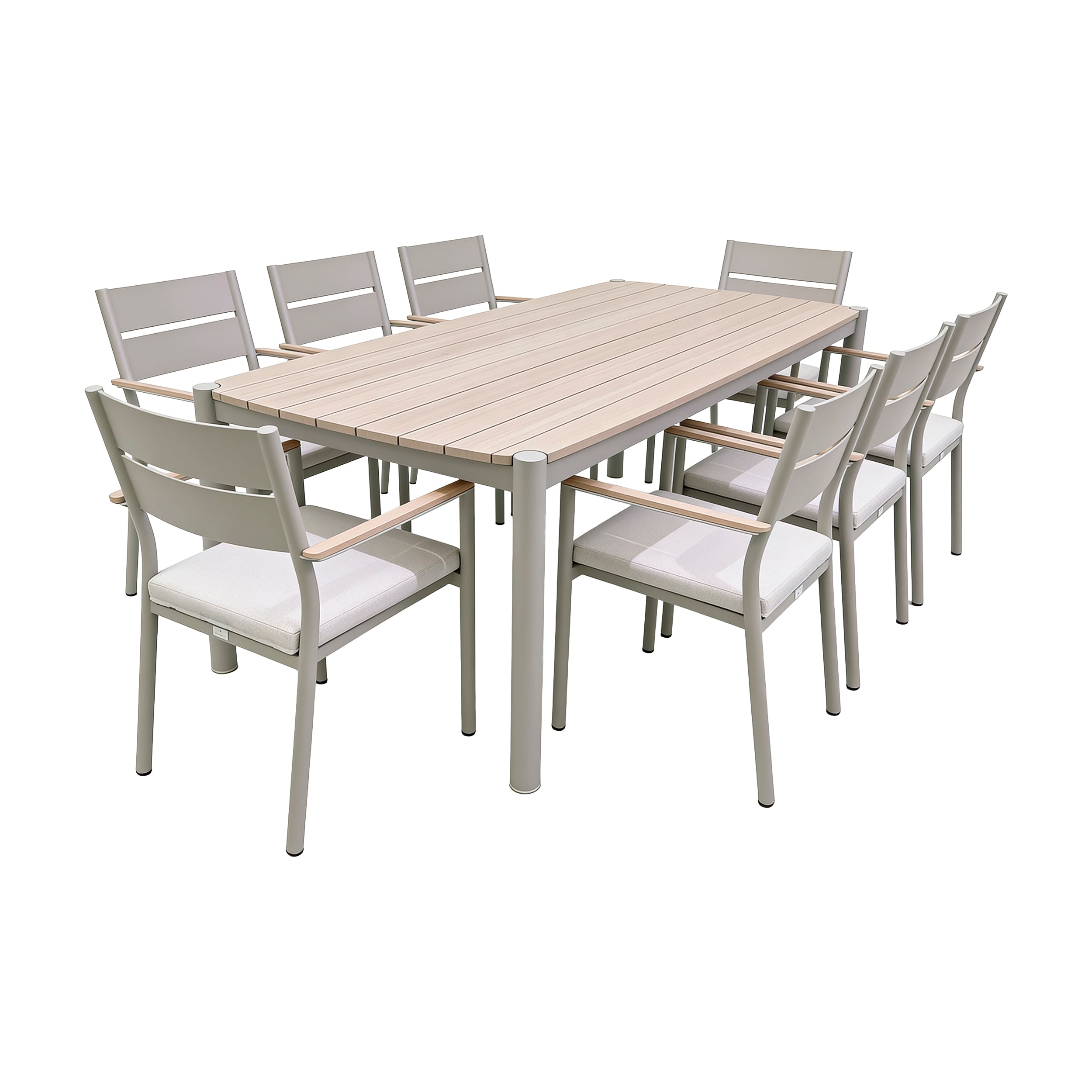 Comedor Naturala + 8 silla naturala color champagne - GL3AQ3333312-400 ...