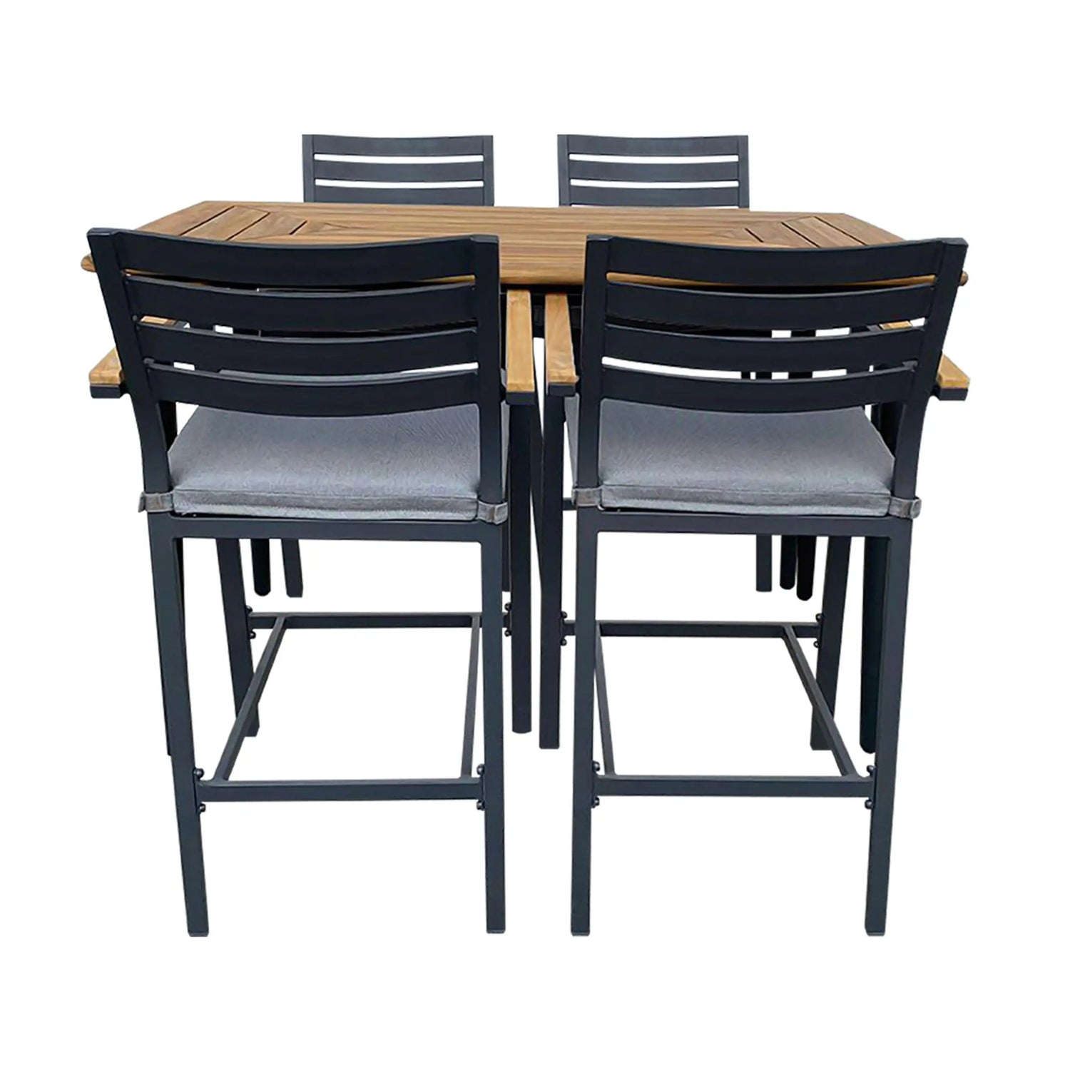 Comedor de barra Alto para Exterior o Jardin modelo Dario + 4 sillas ...