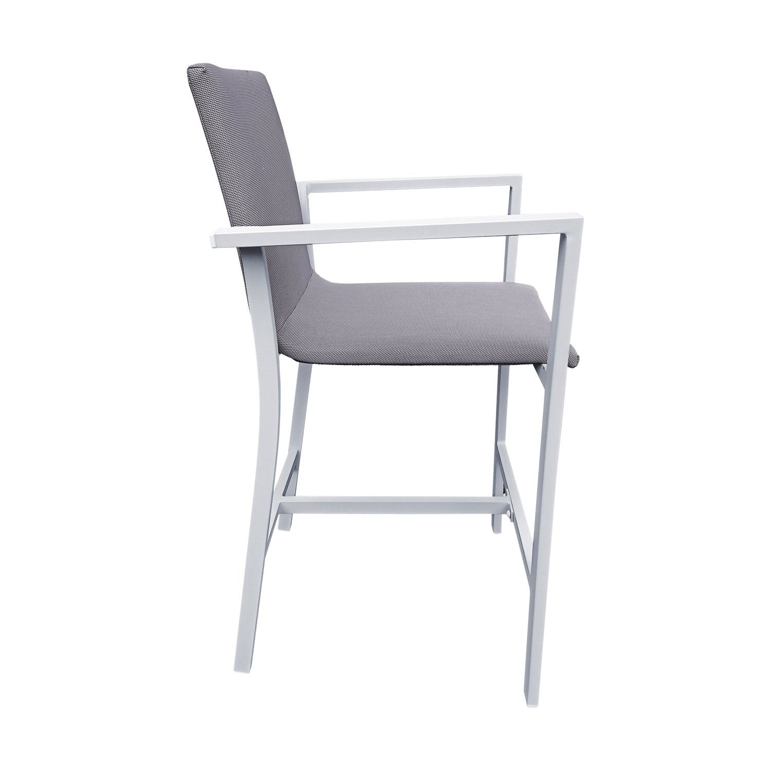 Silla Alta para Exterior e Interior de Textileno Color Blanco – CasaEaster