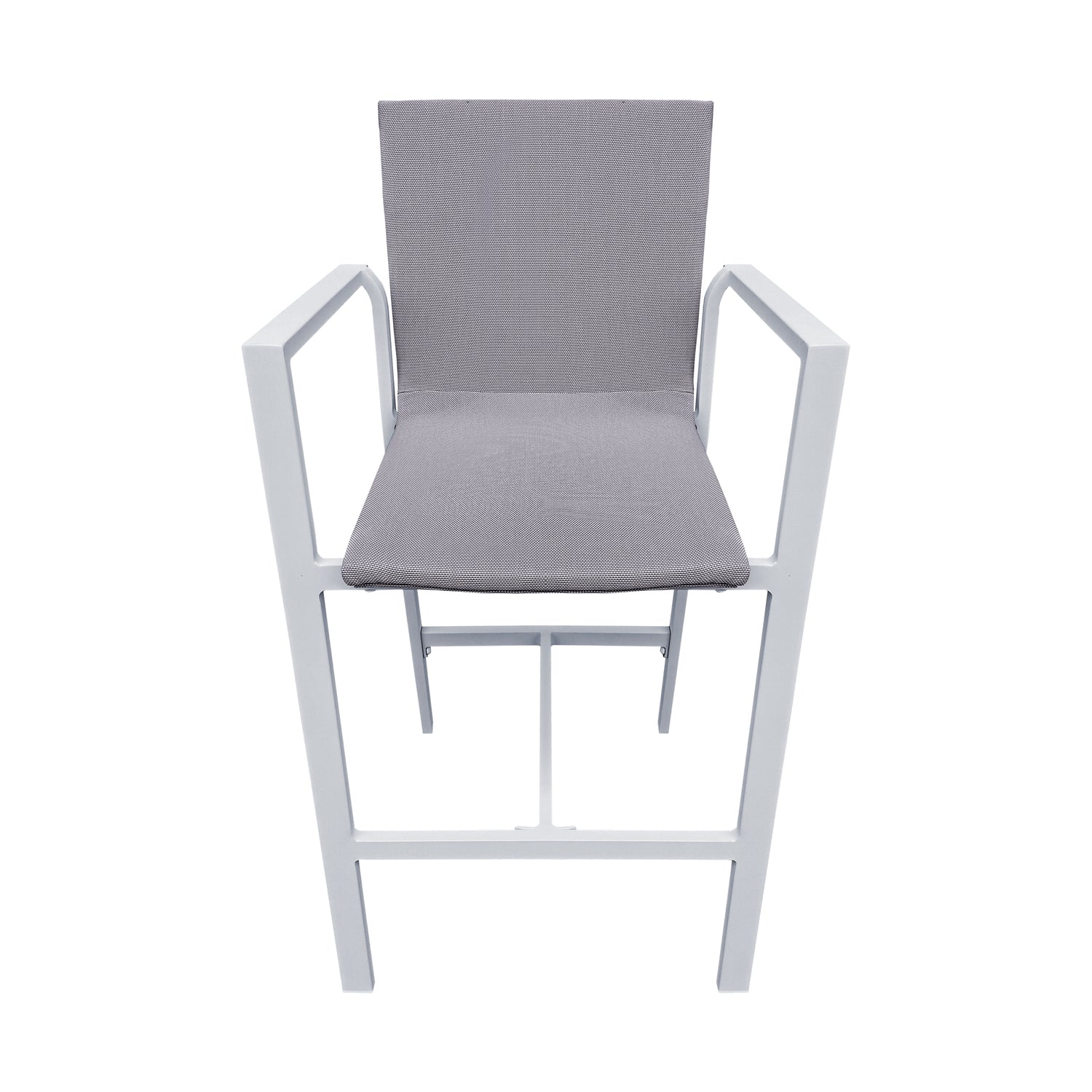 Silla Alta para Exterior e Interior de Textileno Color Blanco – CasaEaster