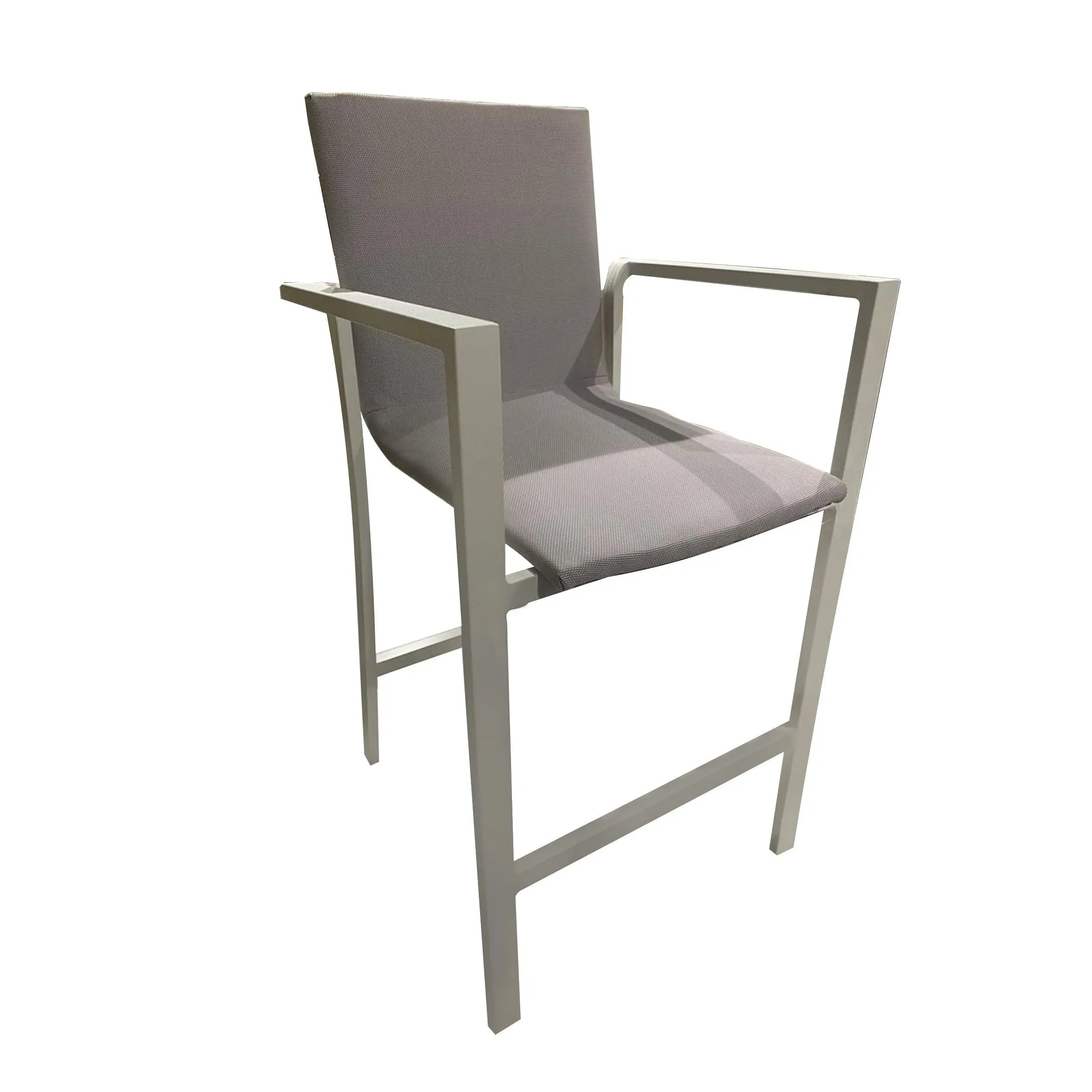 Silla Alta para Exterior e Interior de Textileno Color Blanco – CasaEaster