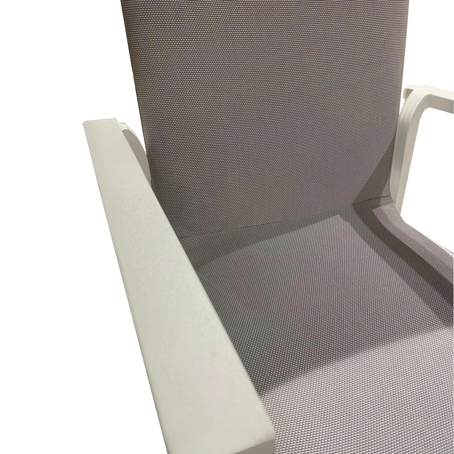 Silla Alta para Exterior e Interior de Textileno Color Blanco – CasaEaster