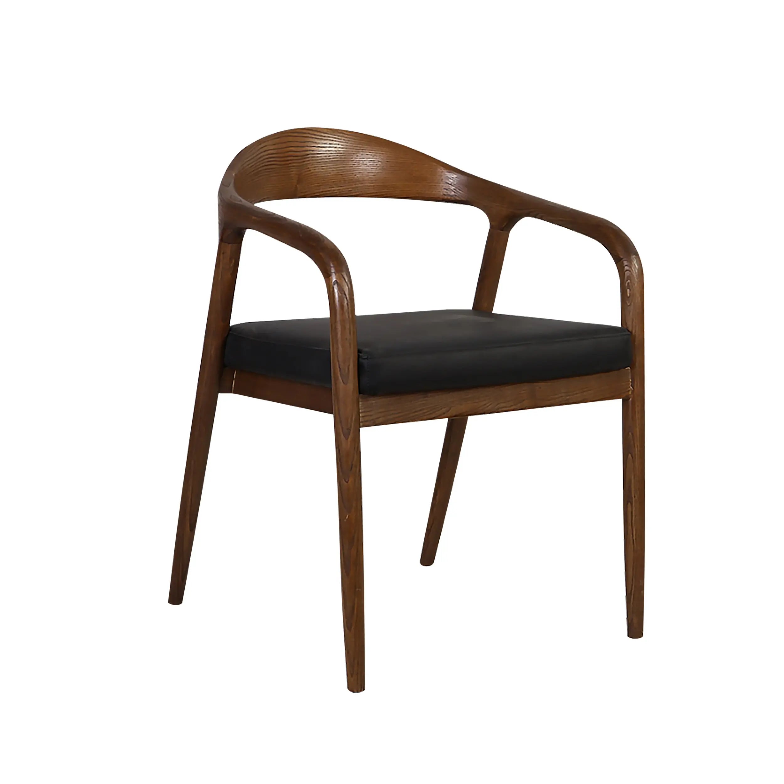 Silla de interior de madera color café con negro XN2207BLK-XN2207BLK ...