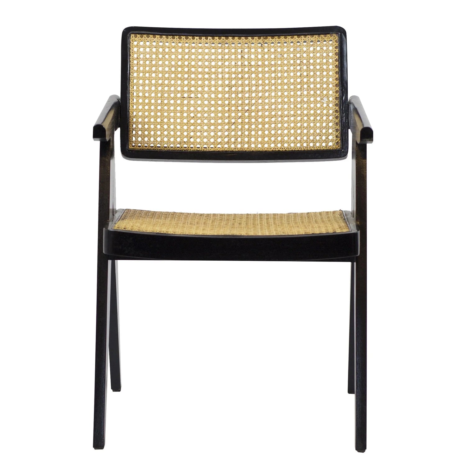 Silla para Interior de Madera Teca Color Negro EIFFEL-123412 ...